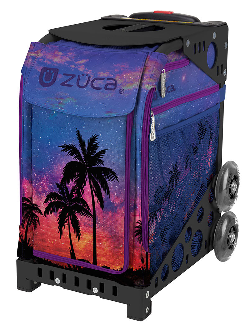 Zuca Island Life Sport Insert Bag & Frame (Black) w/ Flashing Wheels ...