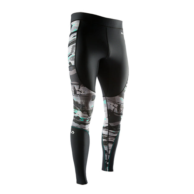 MCDAVID Men's Recovery Max Tight (Black/Hydro Camo Bright Teal - Small ...