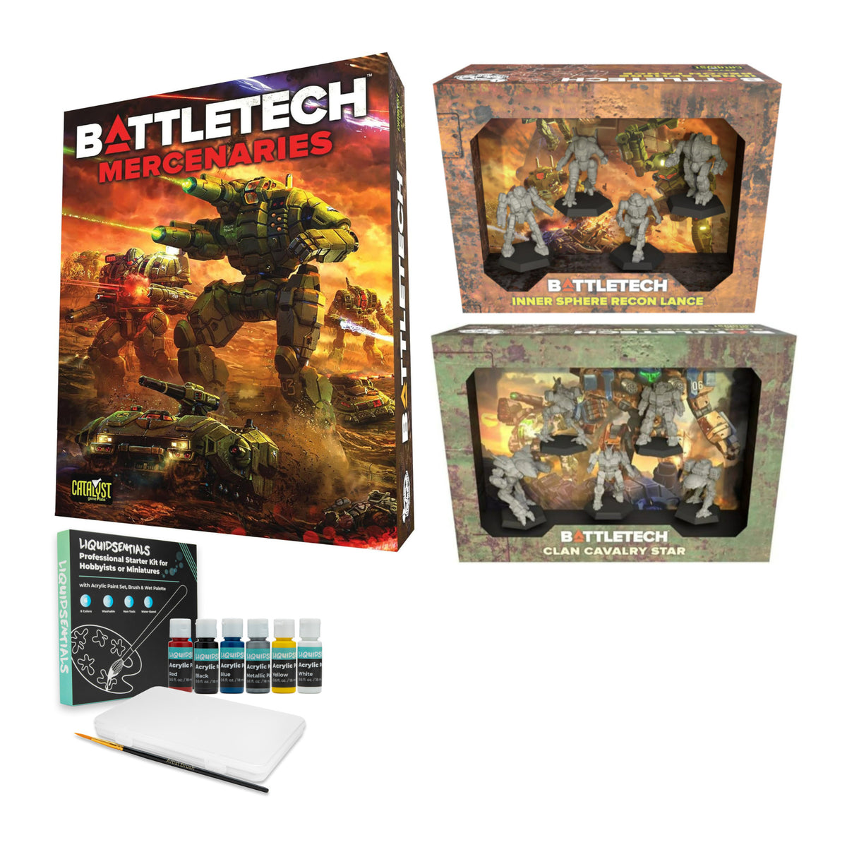 Catalyst Game Labs BattleTech Standard Edition Mercenaries Box Set Bun ...