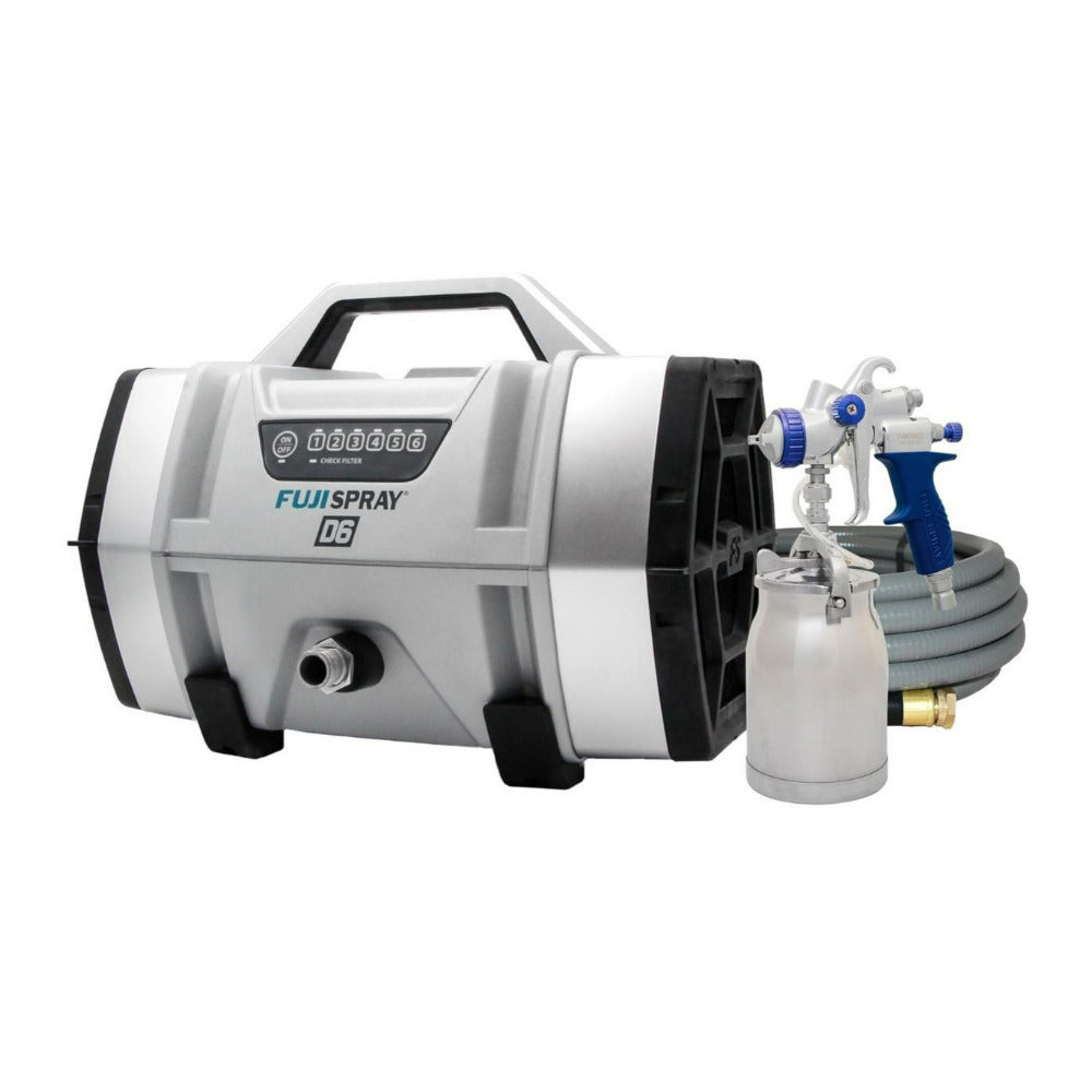 Fuji Spray D6 6 Stage HVLP Gray Turbine Sprayer with T70 HVLP Spray Sy ...