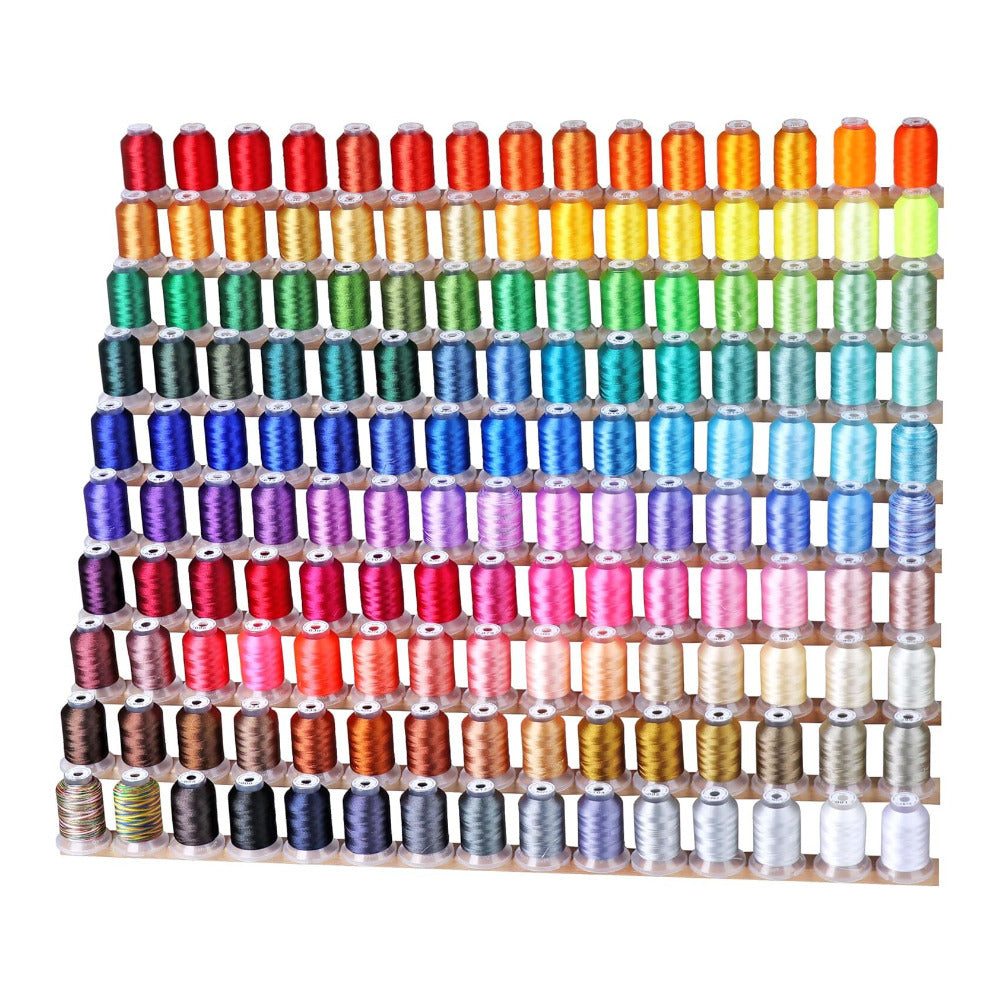 New Brothread Mega Kit 150 Colors Embroidery Machine Thread 40WT 500M ...