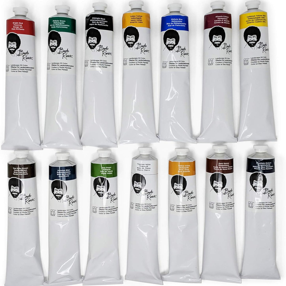 Bob Ross 200ML Landscape Oil Paints Full Set of 14 Signature Colors ...